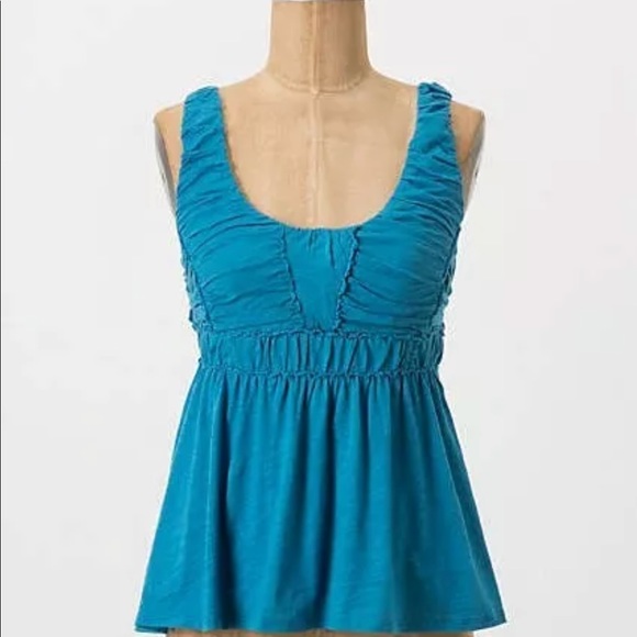 Anthropologie | Tops | Anthropologie 58 Tucked Empire Tank Ric Rac Xs ...